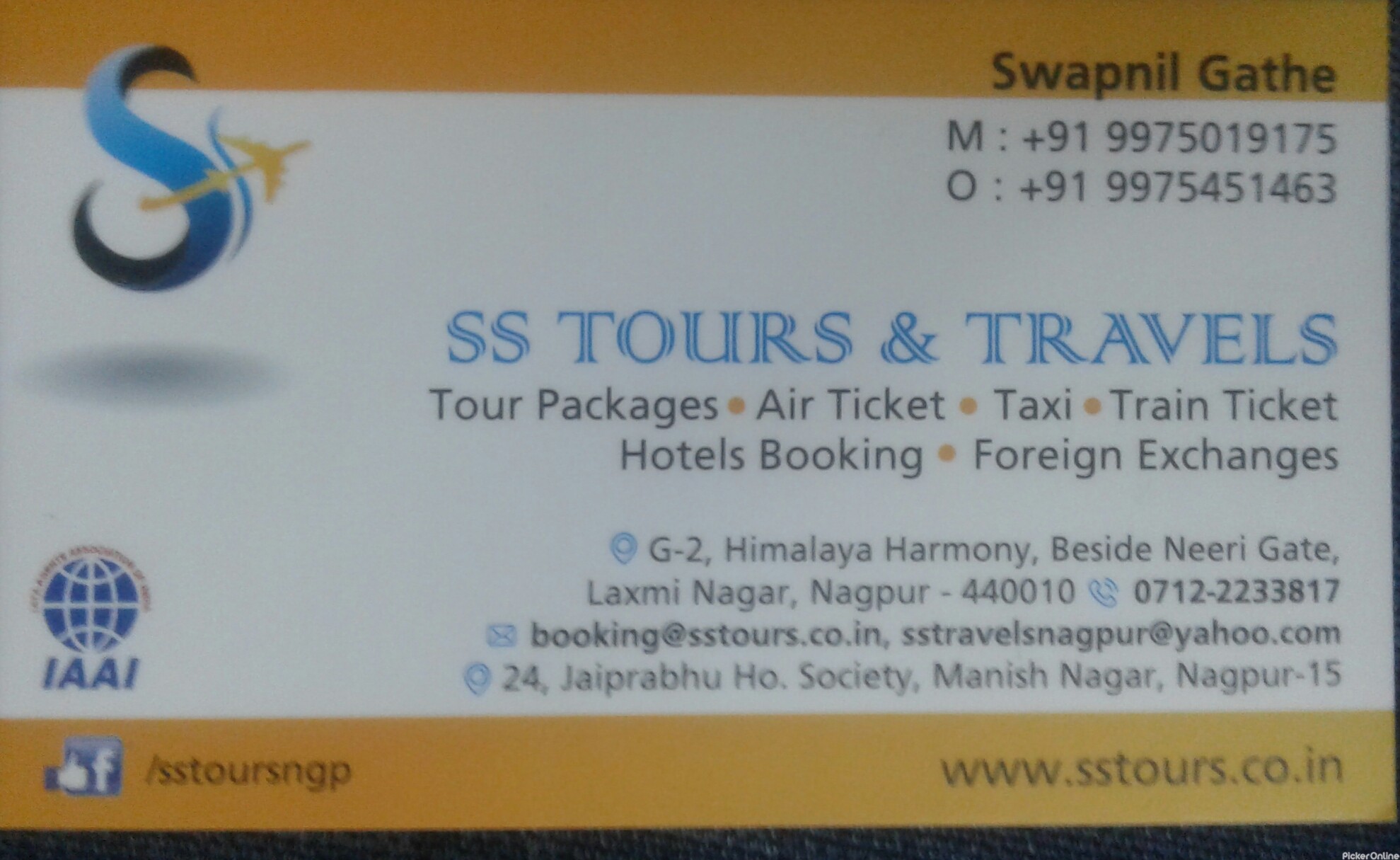 SS Tours & Travels in Laxmi Nagar, Nagpur | Pickeronline